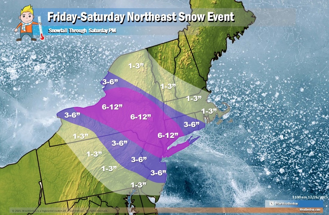 Winter Storm Warnings Expand with Foot of Snow Possible Near New York City